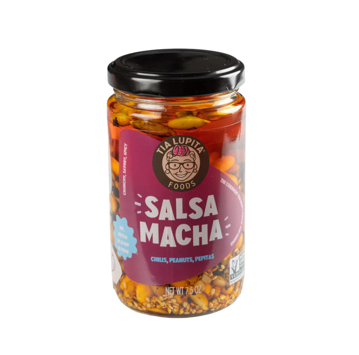 Salsa Macha: Chiles, Peanuts, Pepitas | Tia Lupita Foods